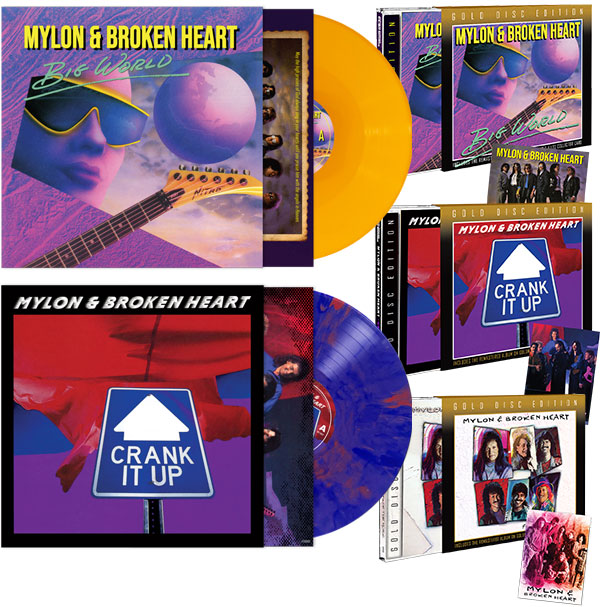 Mylon & Broken Heart (2LP Vinyl + 3 CD Bundle) Crank It Up + Big World – Girder Records